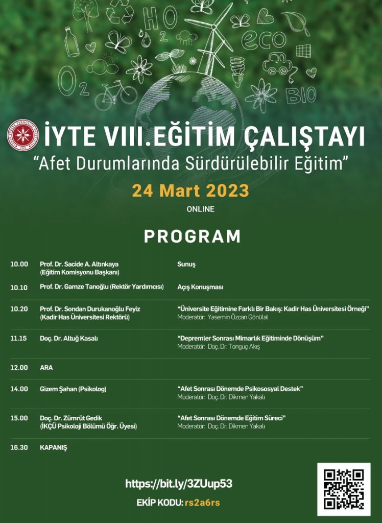 İYTE VIII. Eğitim Çalıştayı Gerçekleştirildi – Uzaktan Eğitim Uygulama ...